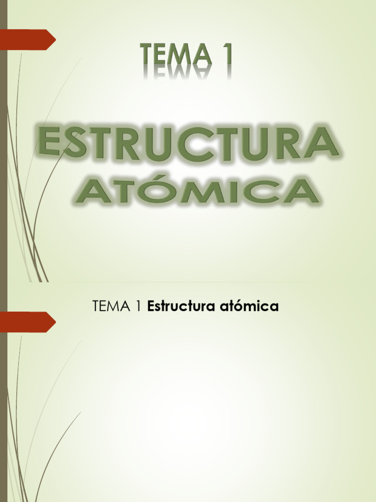 Tema 1 | PDF | Electrón | Ciencia y matemáticas