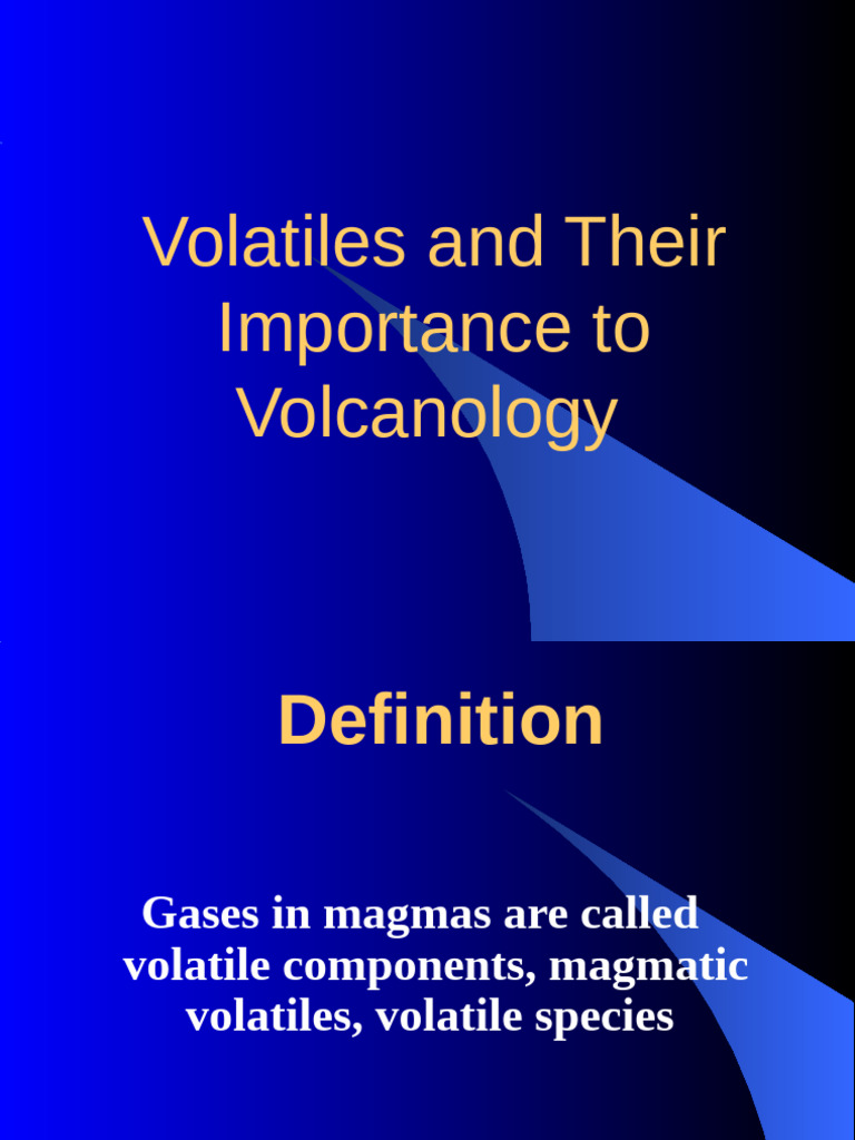 Volatile Magma | PDF