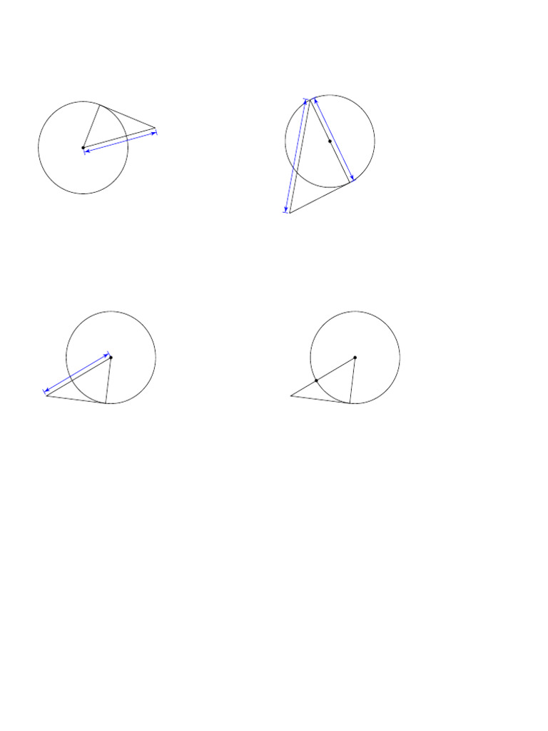 Week - 7 Properties of Tangents Worksheet - 1 | PDF