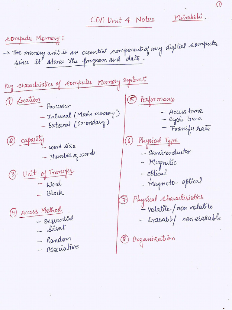 Coa Unit -4 Notes | PDF Coa Unit -4 Notes | PDF