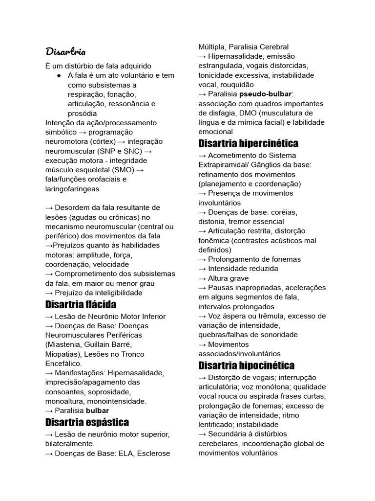 Disartria | PDF