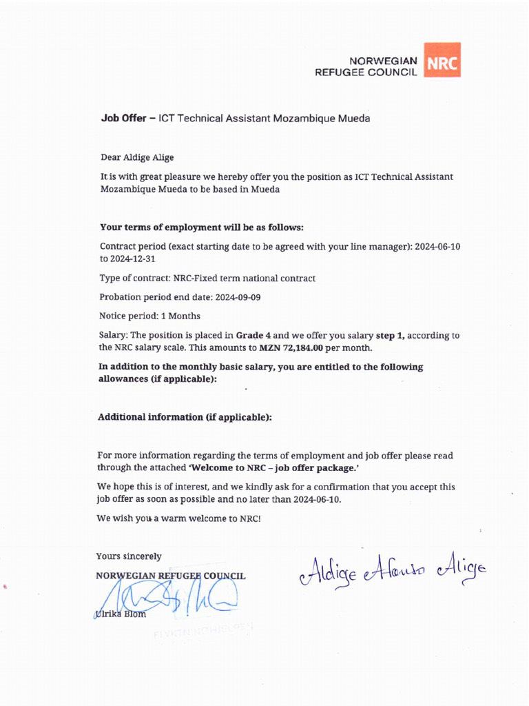 AAlige Job Description ICT - Technical Assistant | PDF