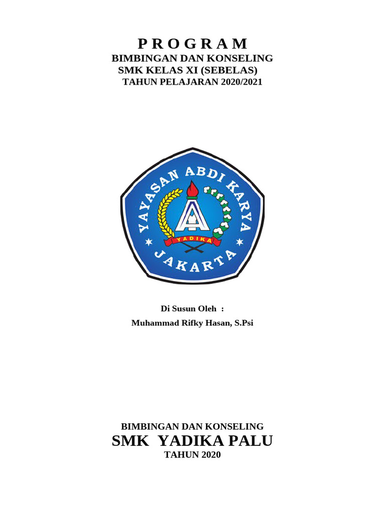 Rencana Program Layanan BK Kelas 11 | PDF