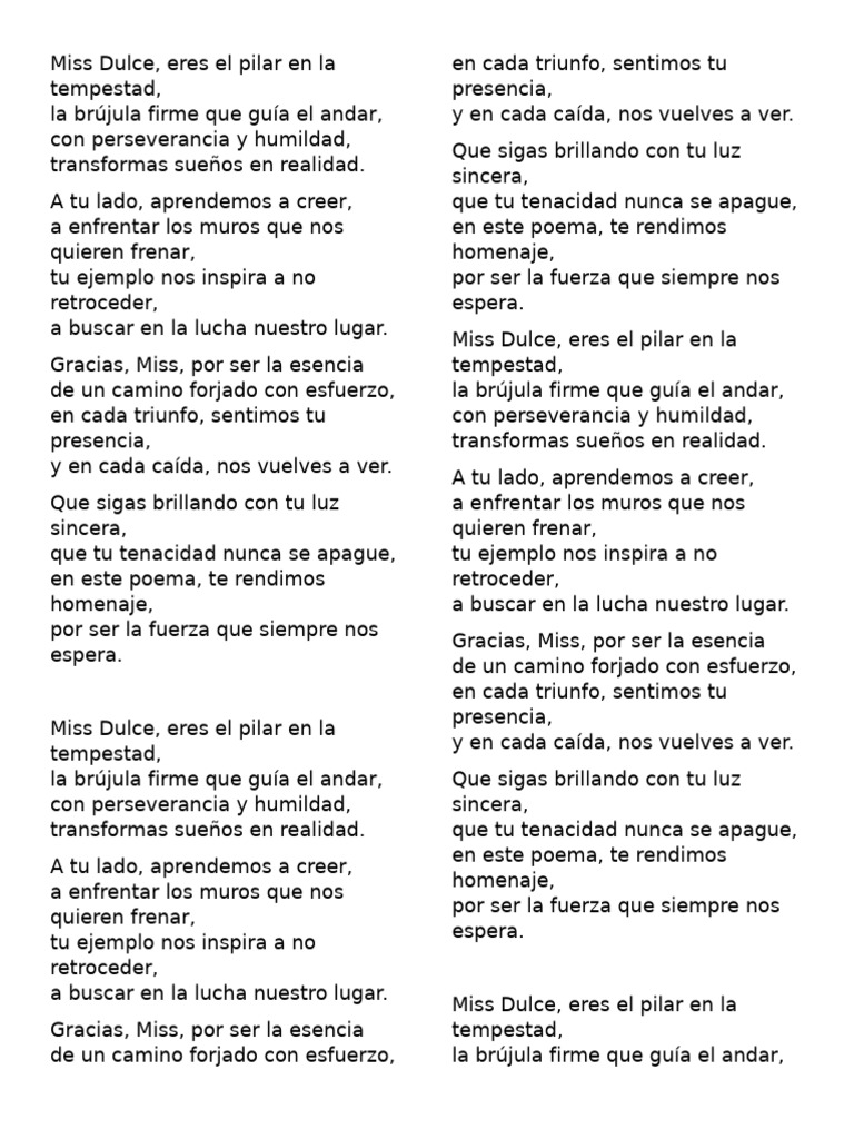 Miss Dulce | PDF