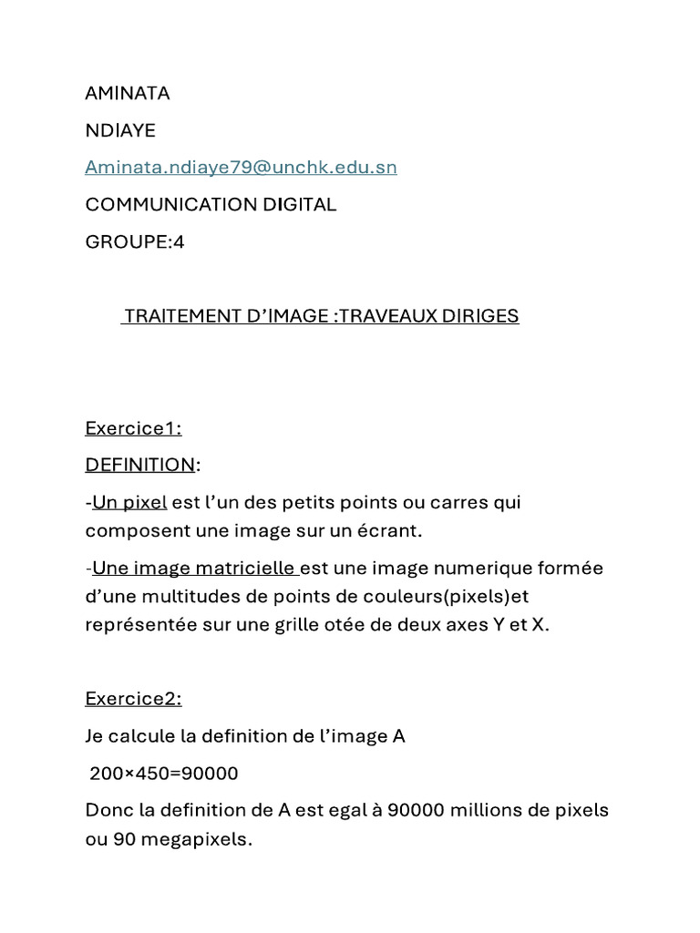 Td 3 Trait Ement | PDF