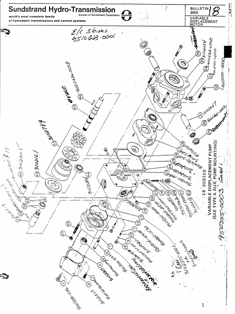 18 Series Variable Pump Exploded View | PDF