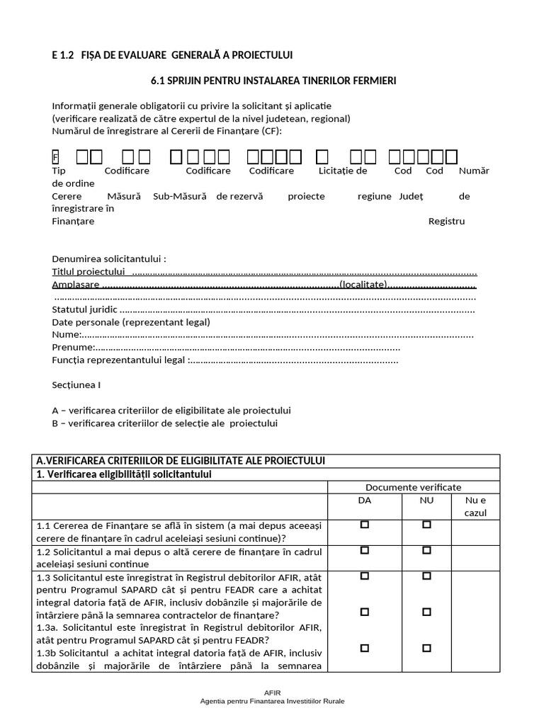 E1.2 Fisa Evaluare Generala sM6.1 2021 | PDF
