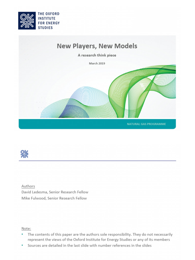 New Players New Models | PDF