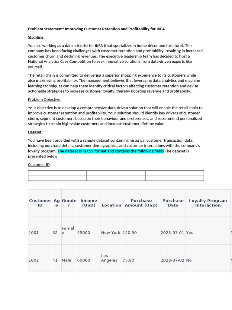 Problem Statement_Darvix | PDF