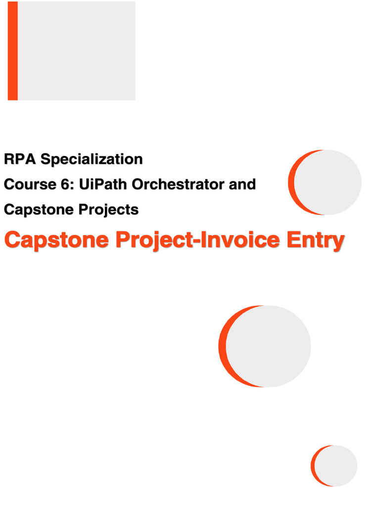 Capstone Project 1-Invoice Entry | PDF