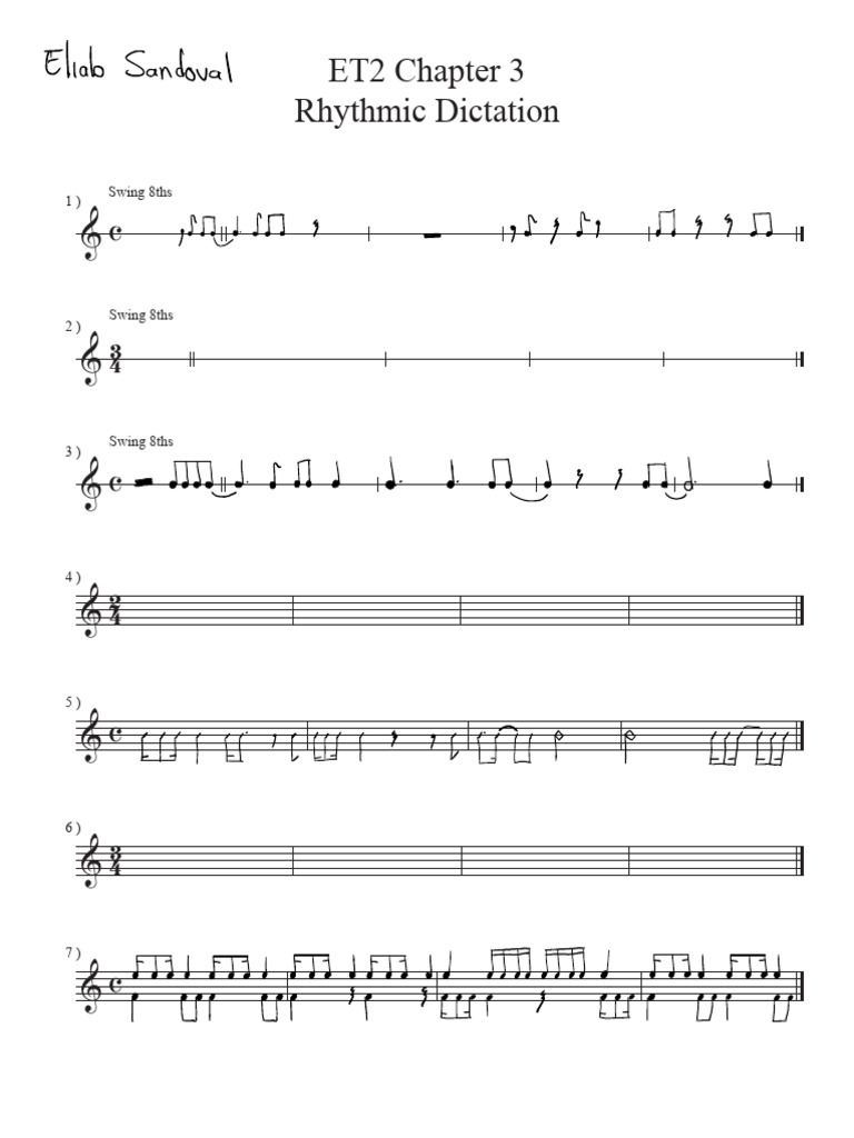 Ear Training 2 Notebook | PDF