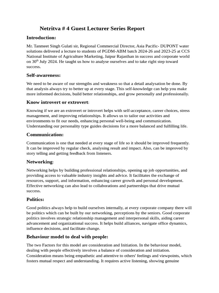 Mohammed Faraz PGDMABM 2024-26 Netritva #04 | PDF