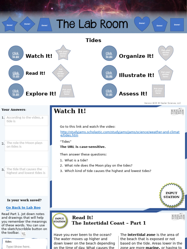 2 Exploration - Tides Station Lab v2 - Digital Interactive M | PDF