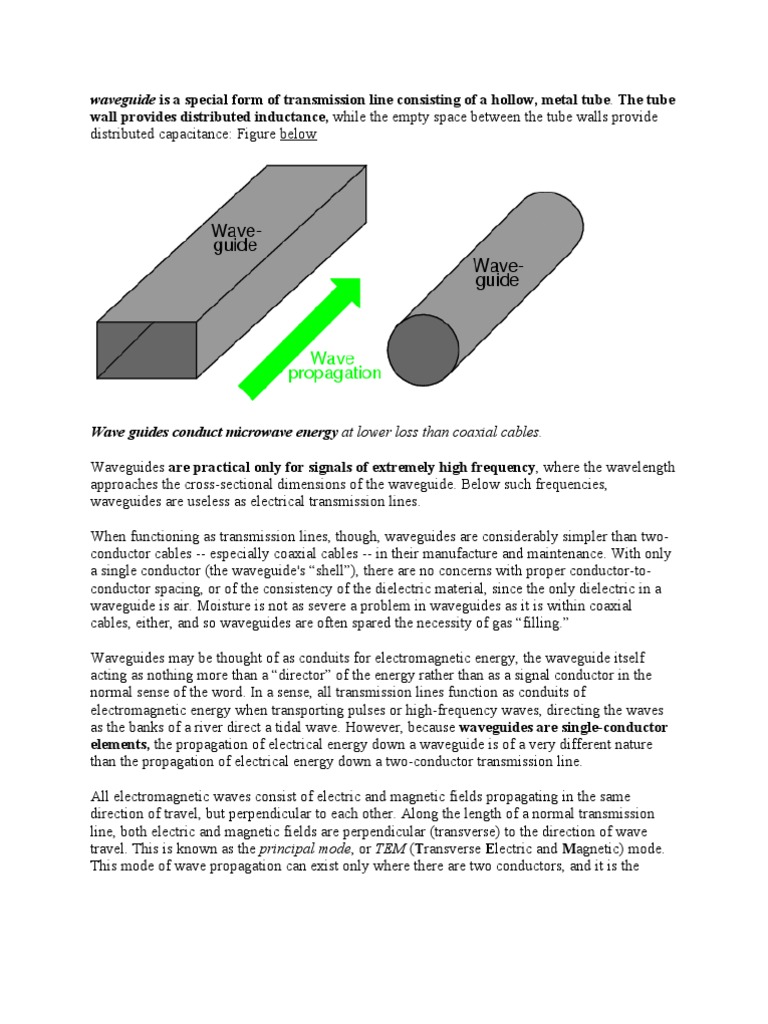 Wave Guide | PDF | Waveguide | Transmission Line