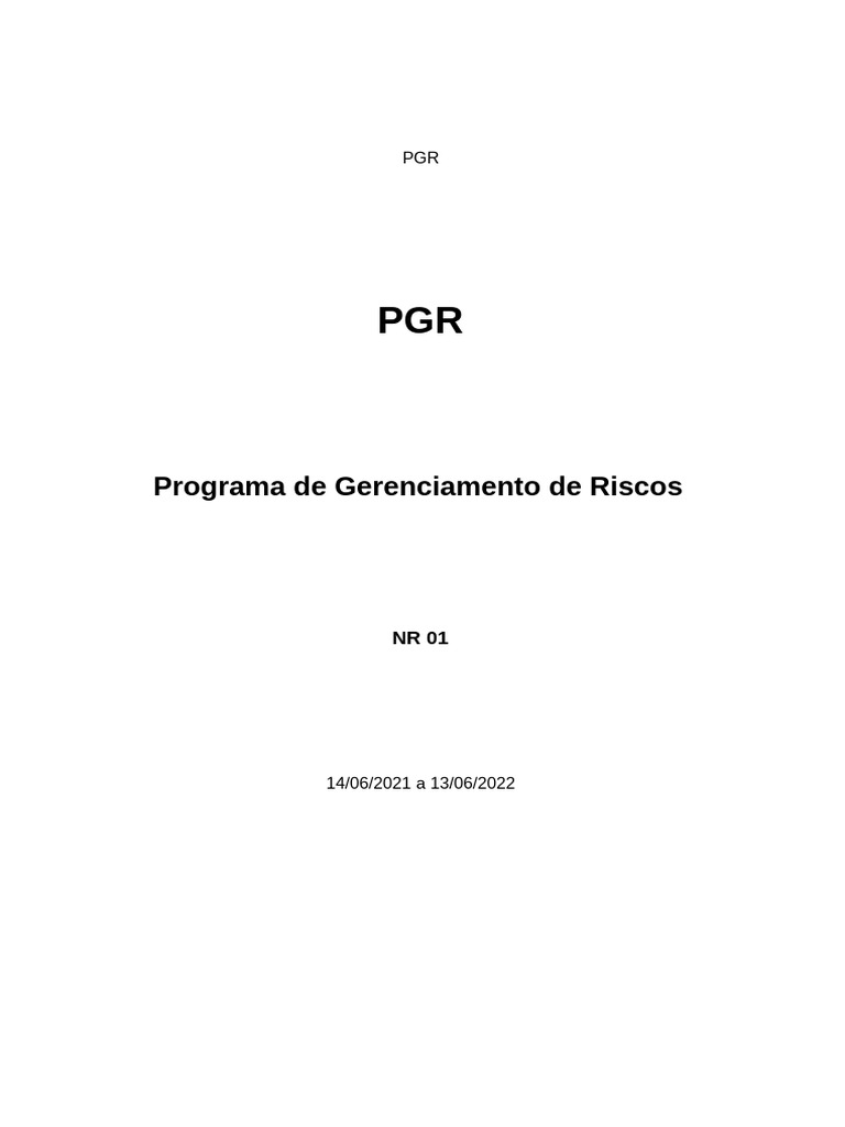 Modelo PGR | PDF