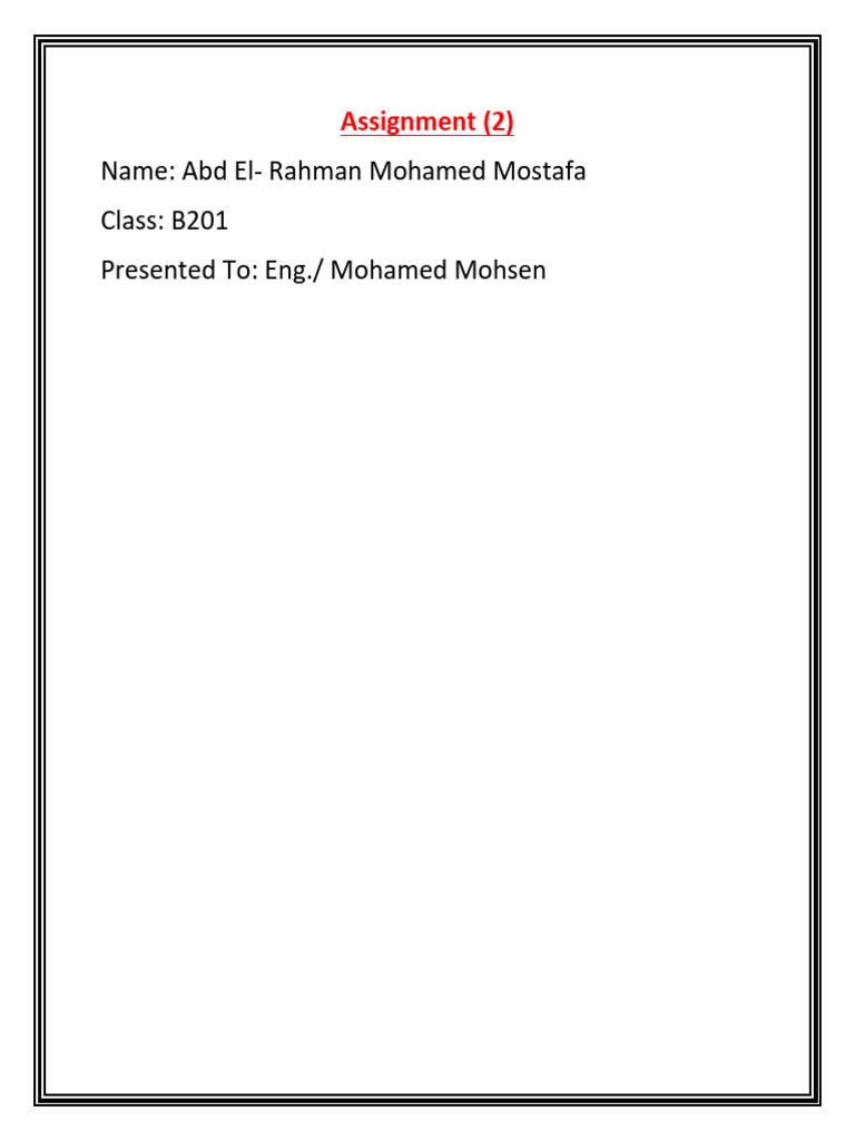 Assignment 2 2 | PDF