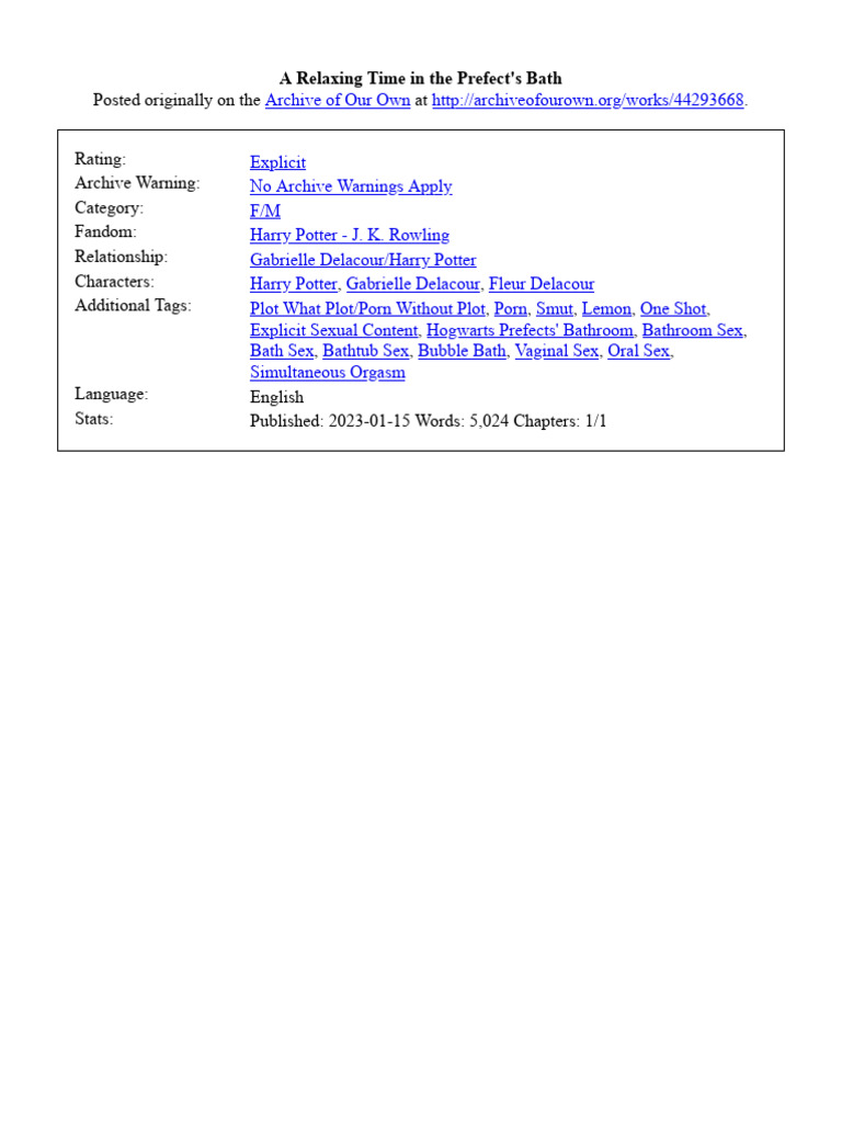 A Relaxing Time in The | PDF