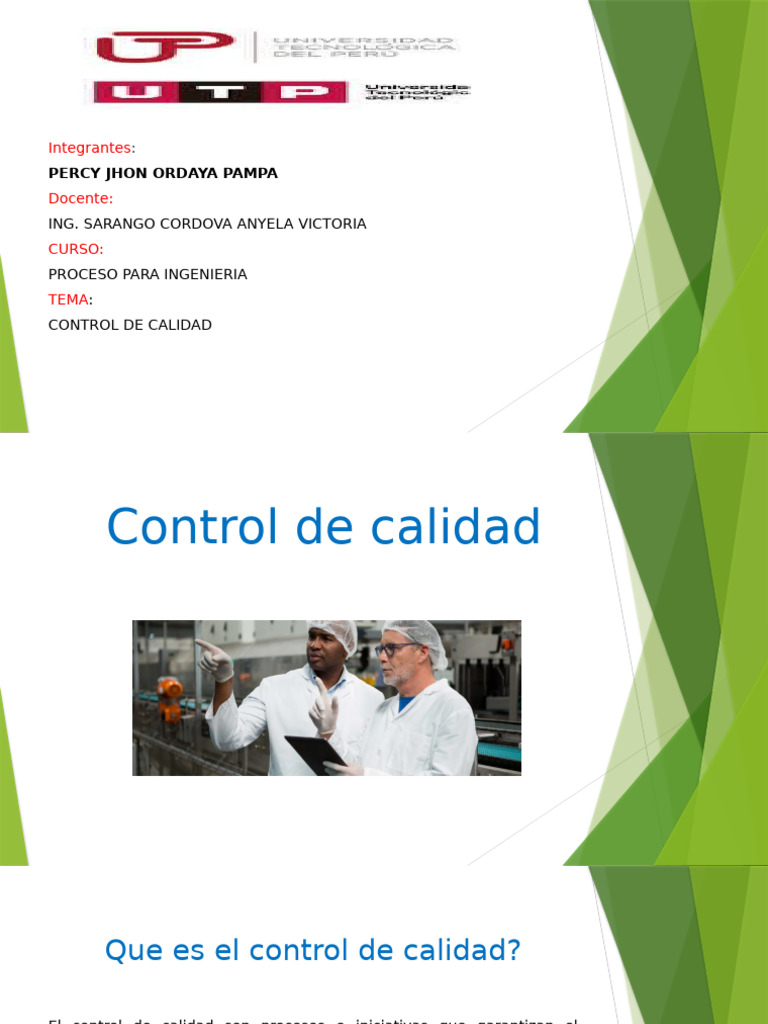 Control de Calidad | PDF | Calidad (comercial) | Negocios