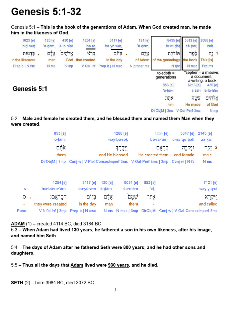 10-Genesis_5_1-32 | PDF