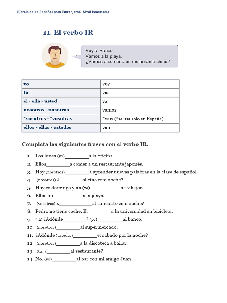 Verbo Ir y Medios Transporte Catalina | PDF