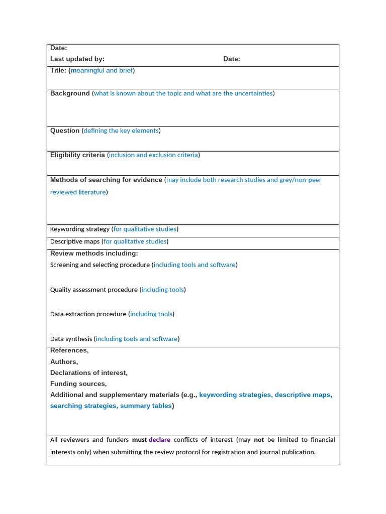Protocol_example_template | PDF