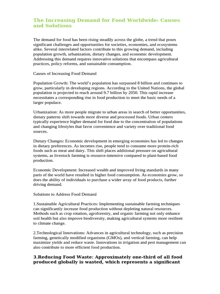 Essay | PDF | Agriculture | Technology & Engineering