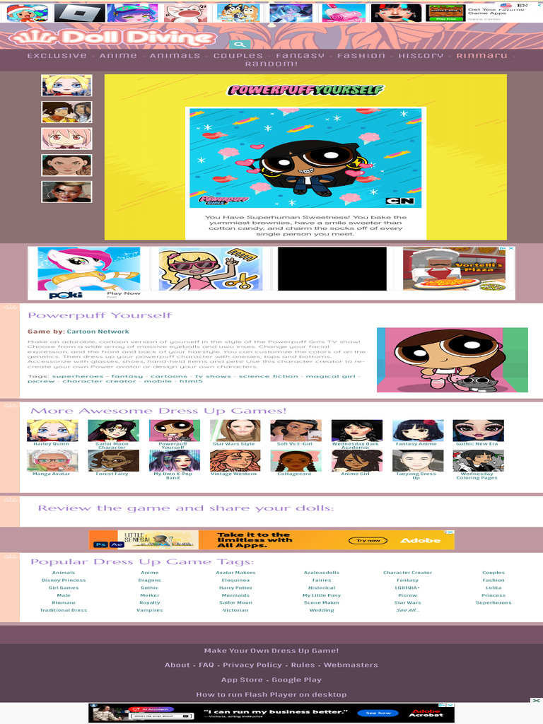 Powerpuff Yourself Cartoon Character Creator | PDF