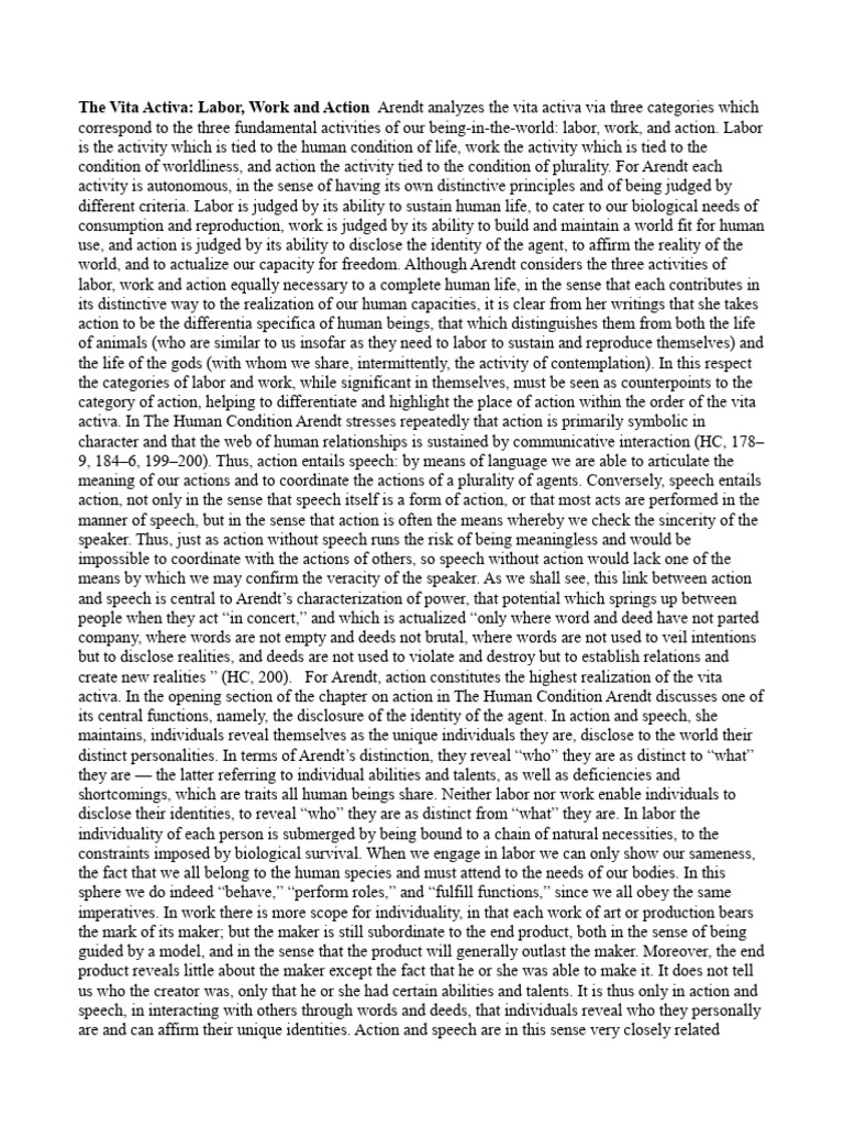 The Human Condition | PDF