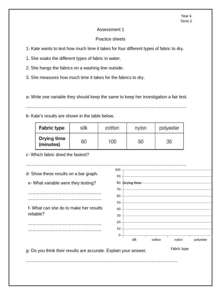 Assessment 1 Practice Sheets T2 | PDF