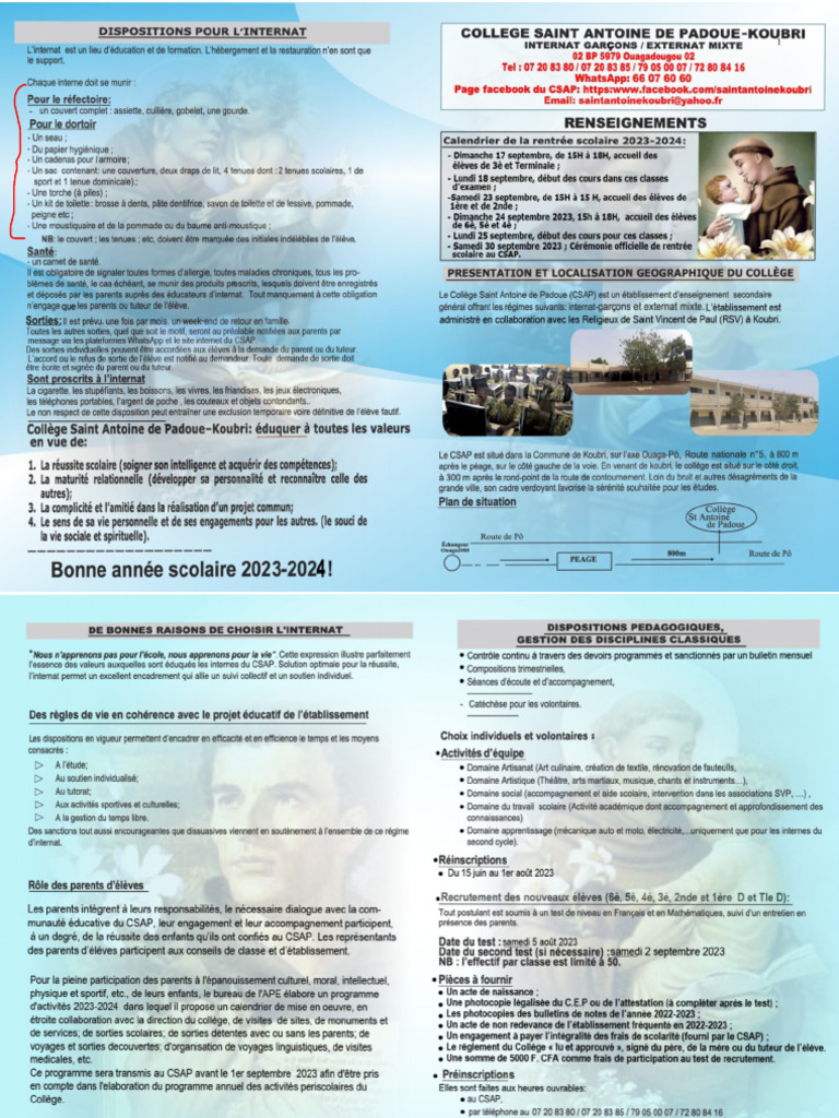 Fiche de Renseignement Csap-2 | PDF