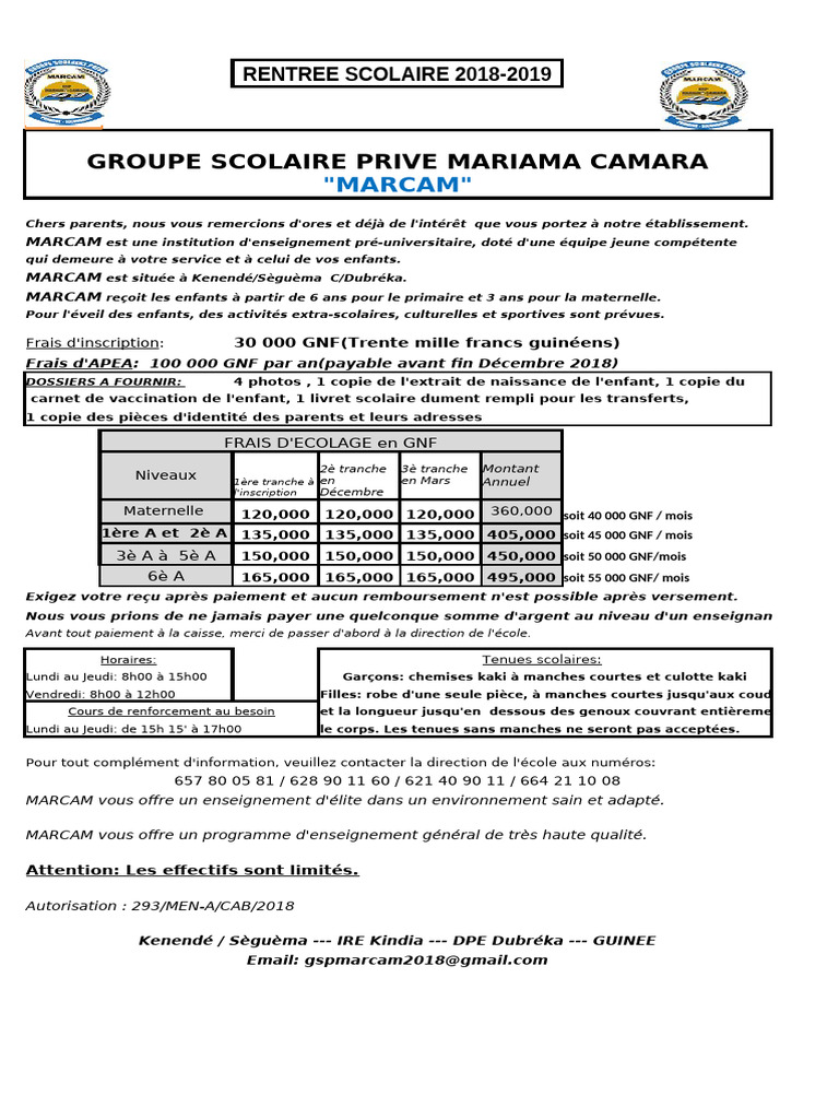 Fiche de Renseignement | PDF