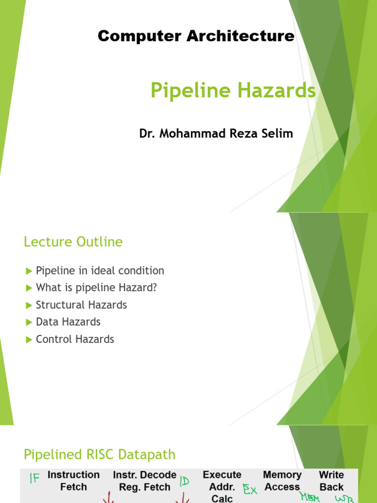 Instruction Pipelining Lecture 2 - Pipeline Hazards | PDF