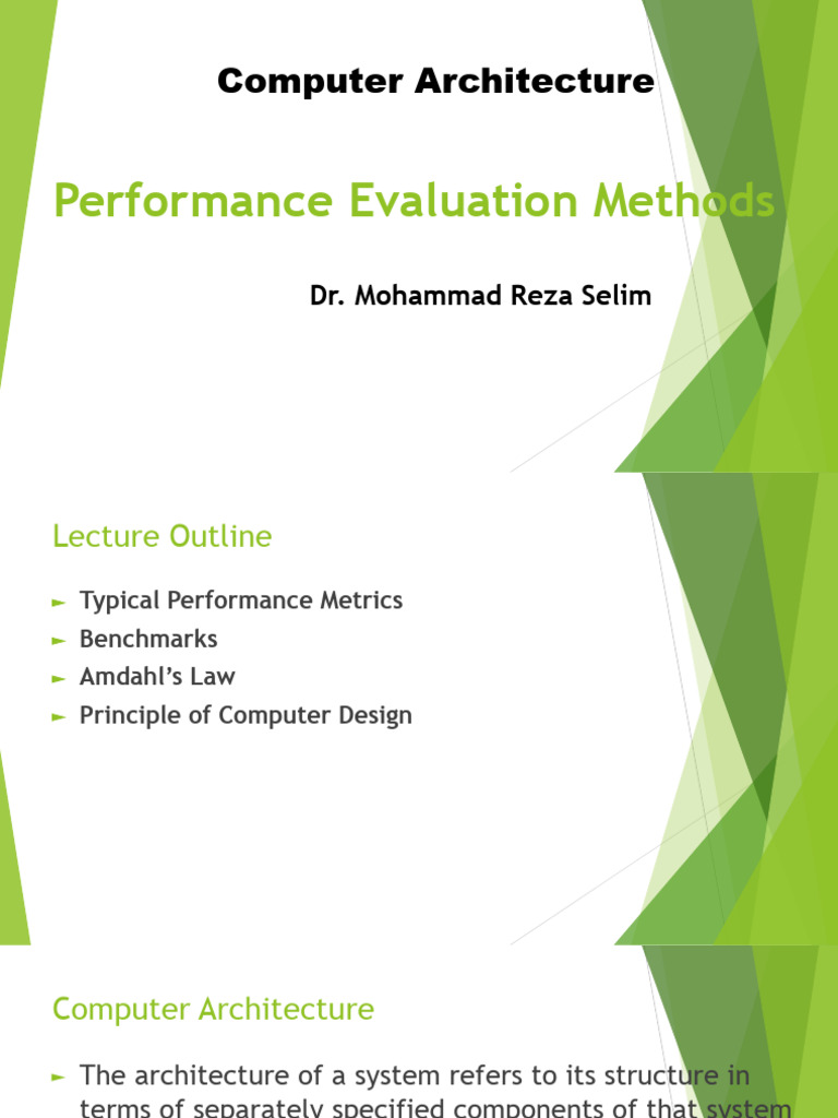 Performance Evaluation Methods | PDF
