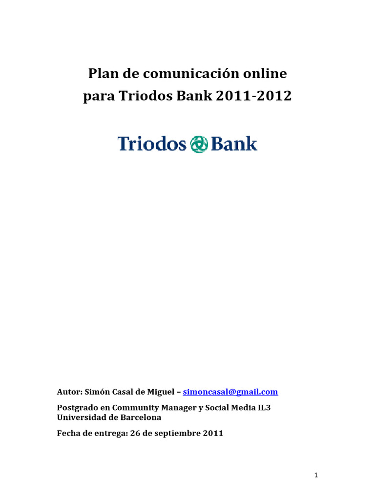 triodos bank | PDF