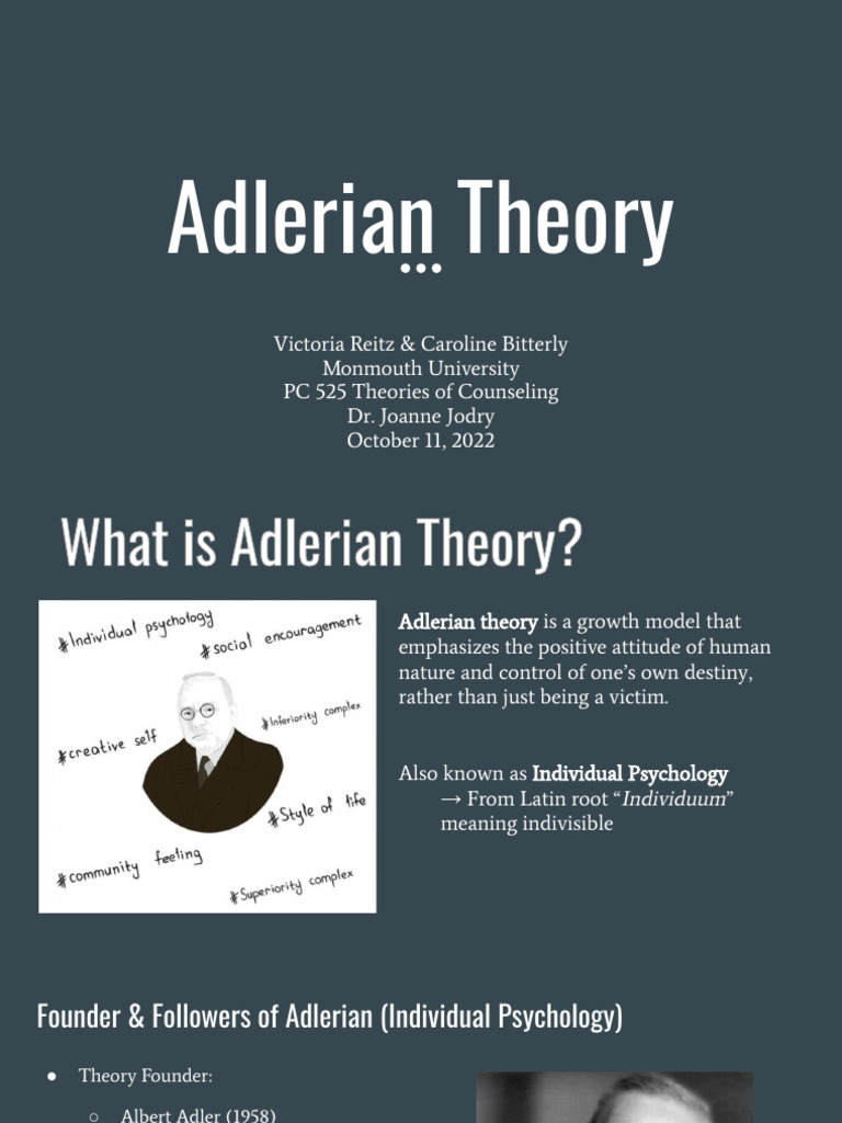 Adlerian Theory | PDF