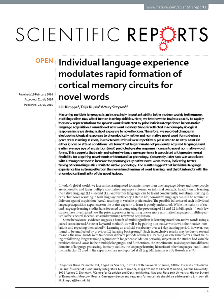 AULA 08 - EnTENDA - Individual Language Experience Modulates Rapid ...
