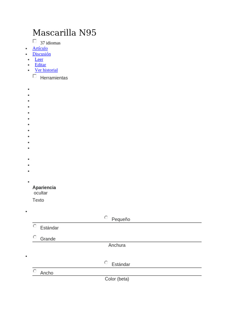 Mascarilla N95 | PDF