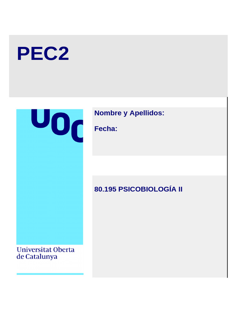 Solucion Pec 2 | PDF | Sistema nervioso central | Sistema nervioso