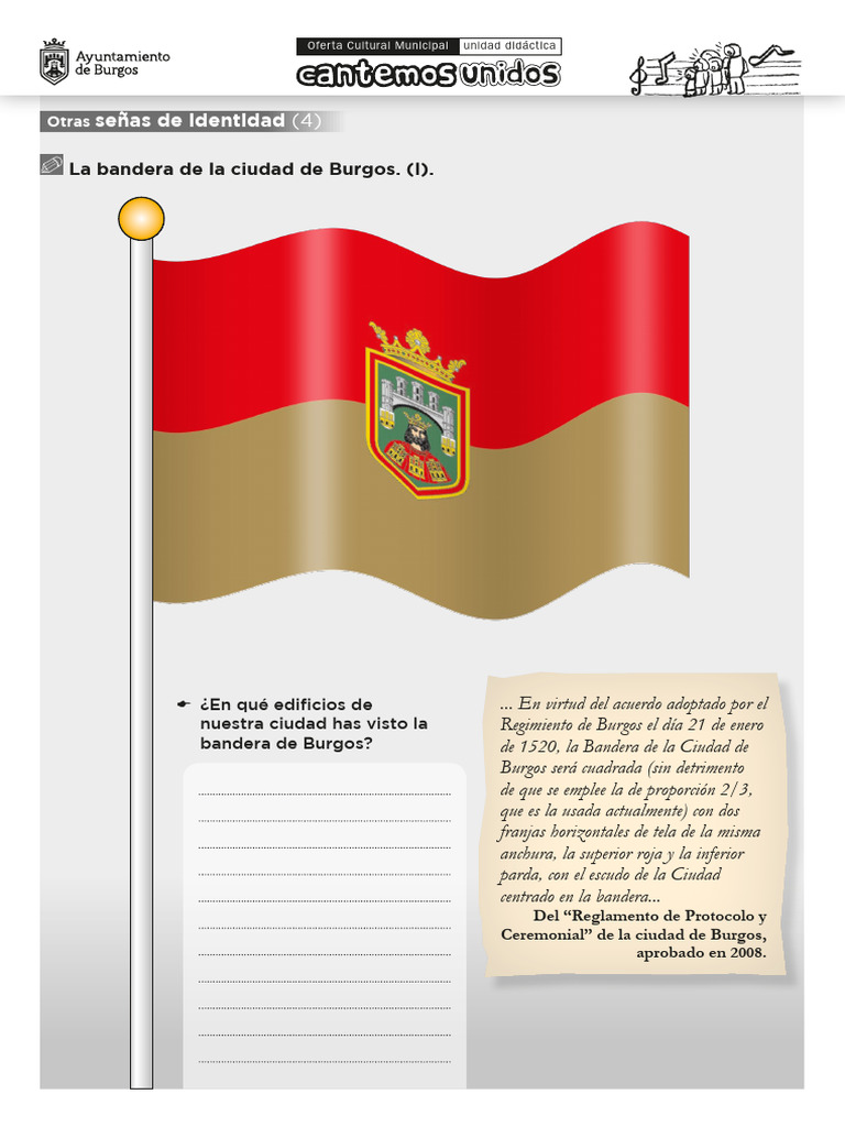 Bandera de Burgos: Historia y Diseño | PDF
