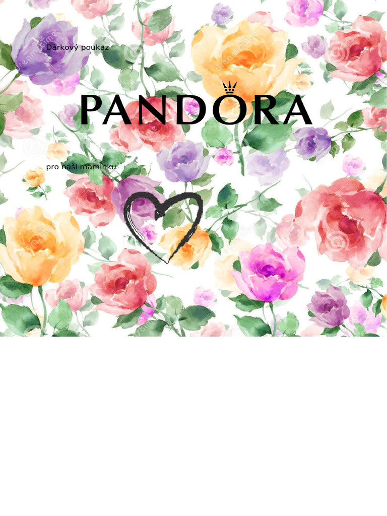 Dárkový poukaz - Pandora | PDF
