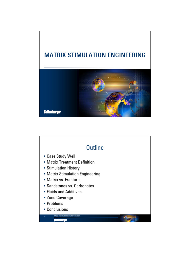 Tab 2 b_ Matrix Stimulation Engineering | PDF