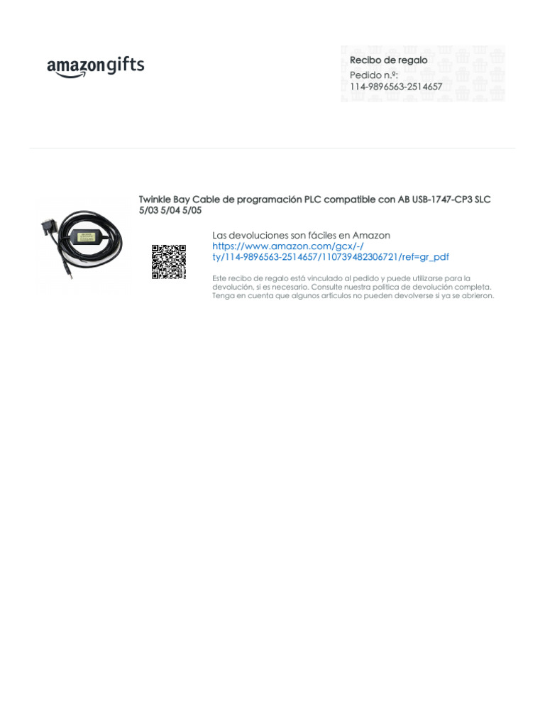 Amazon Gift Receipt | PDF