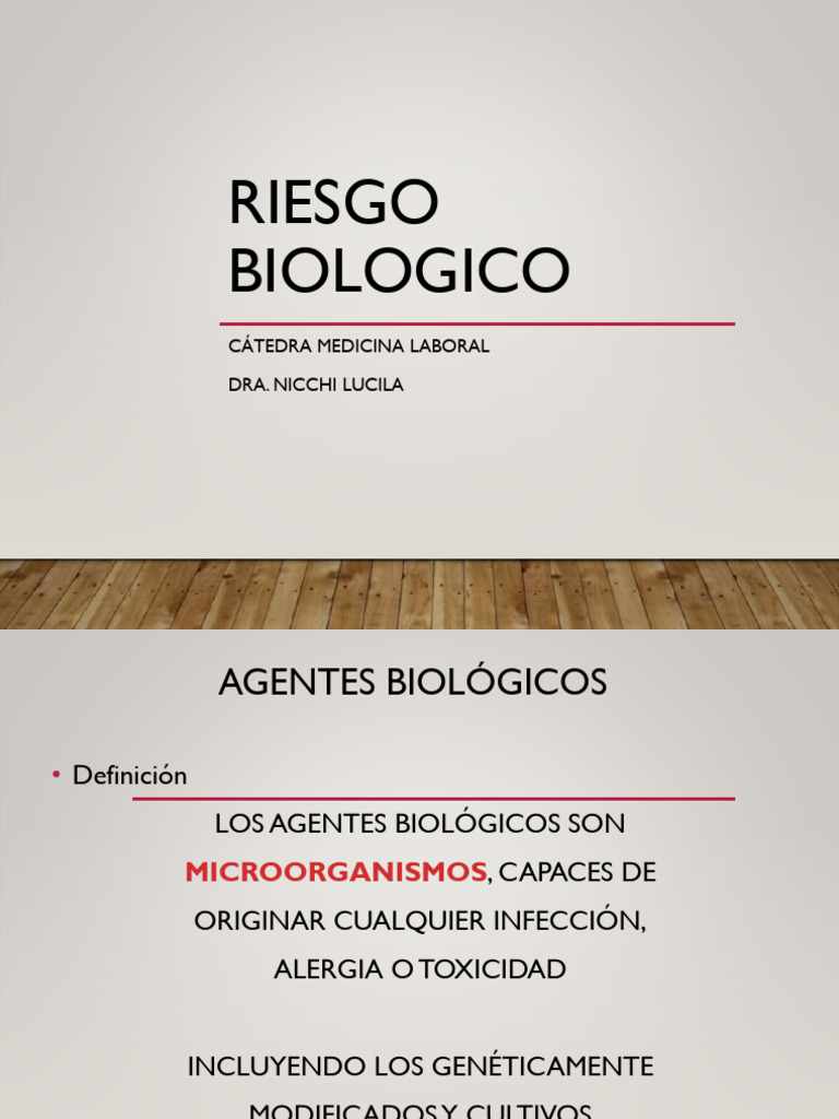 CLASE_21_RIESGO_BIOLOGICO | PDF