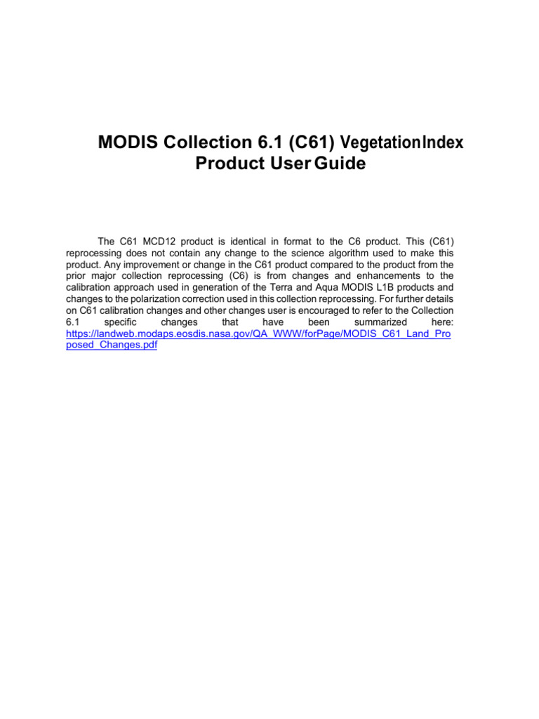 MOD13_User_Guide_V61 | PDF