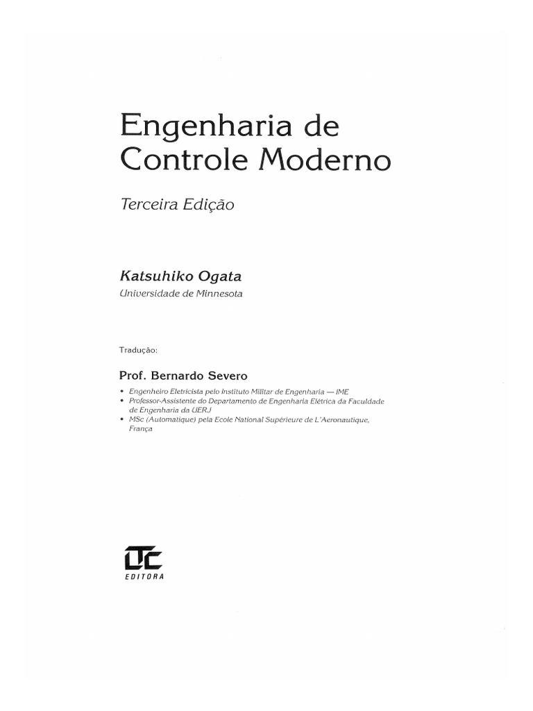 Ogata - Engenharia de Controle Moderno 3ed | PDF