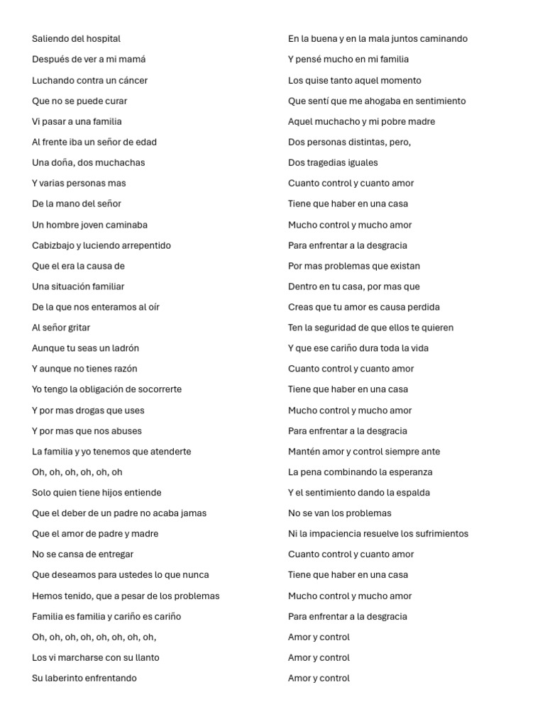 Amor y Control | PDF