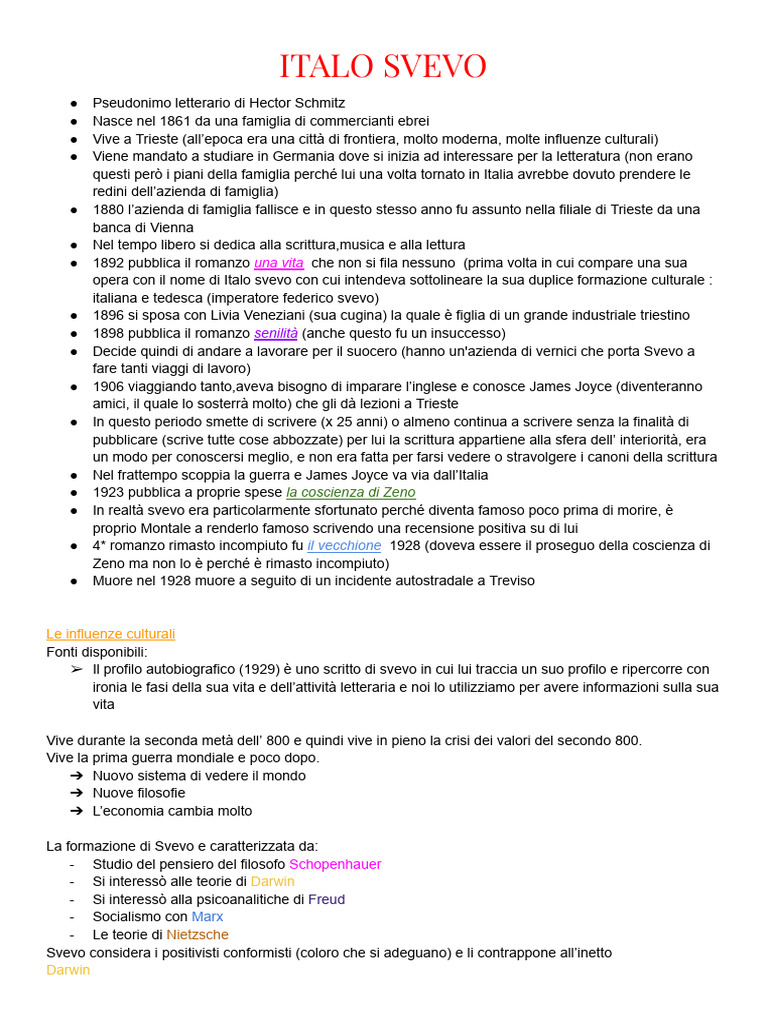 Italo Svevo | PDF
