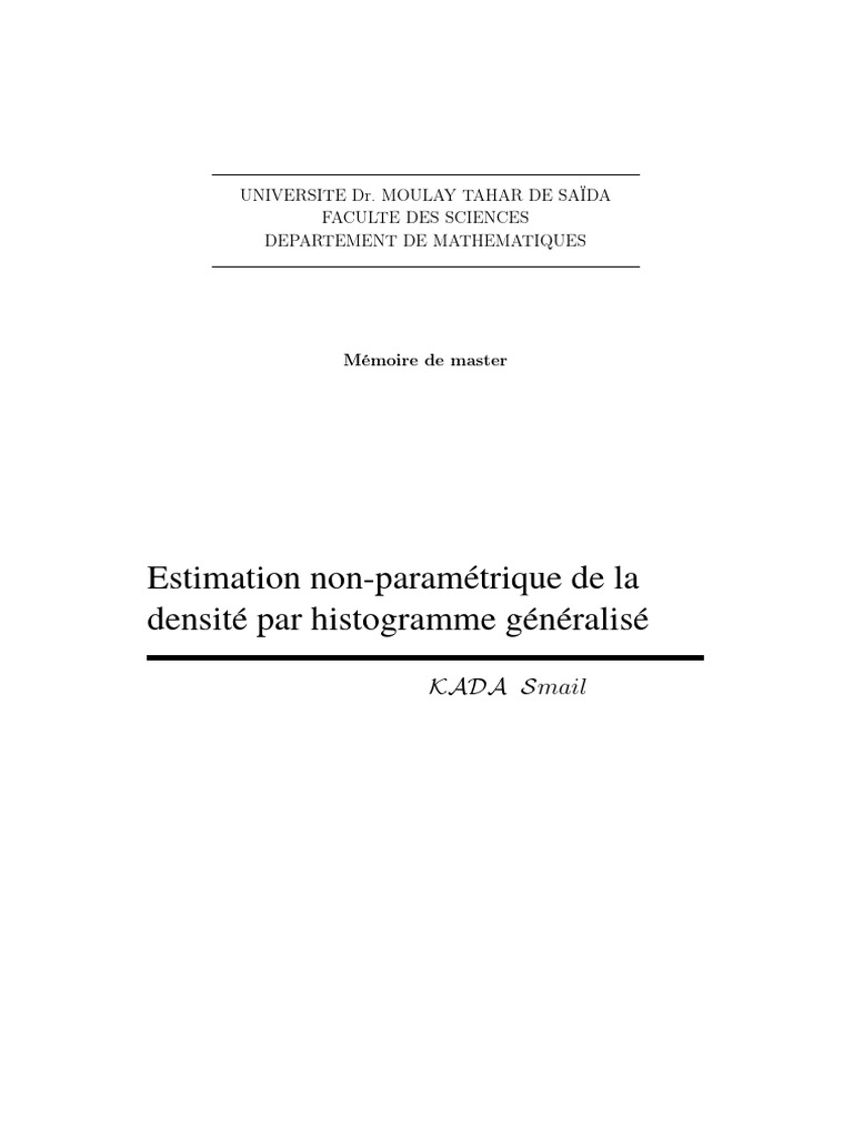 Memoire Master 2 | PDF