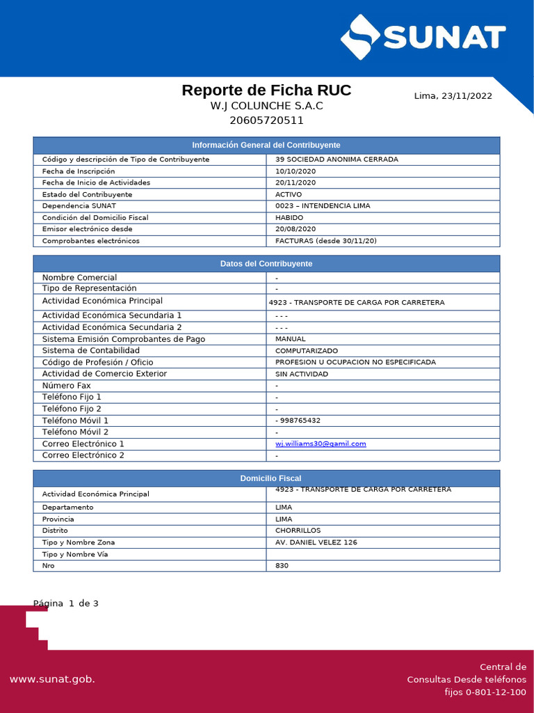 Ficha Ruc Compress | PDF