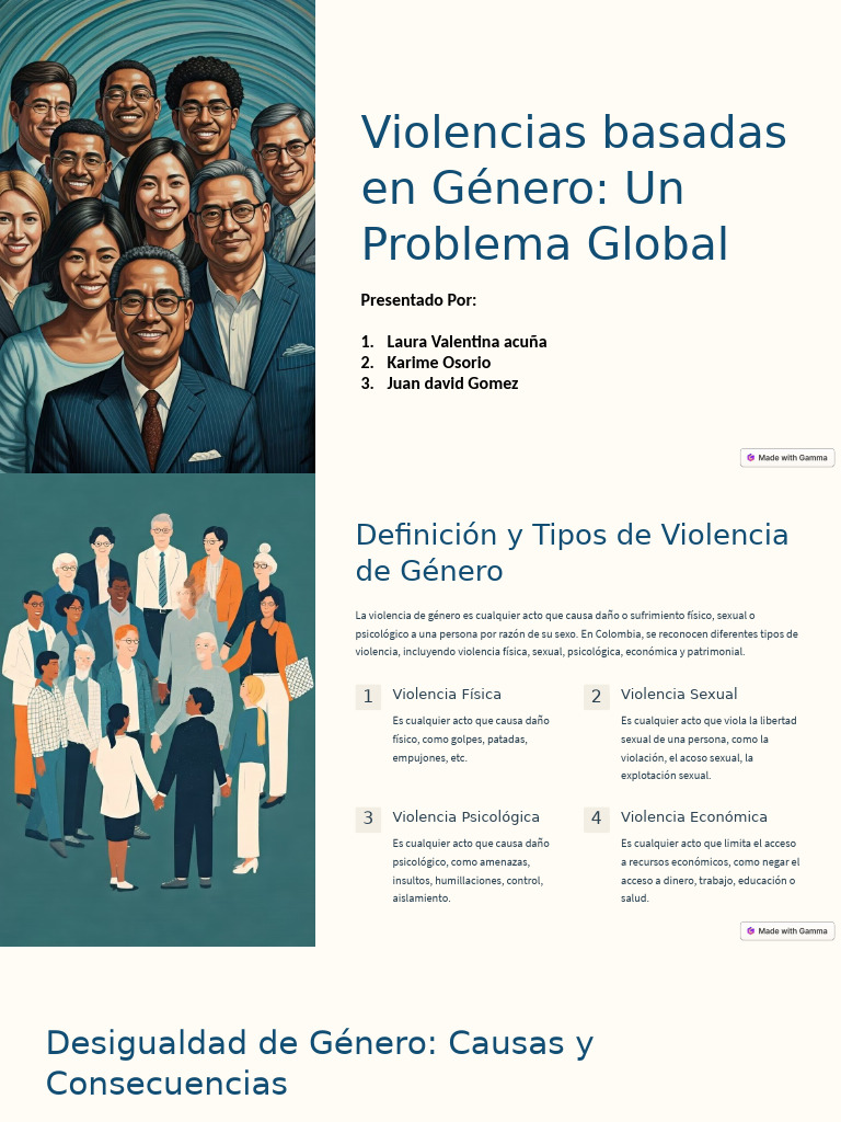 Violencias Basadas en Genero Un Problema Global | PDF